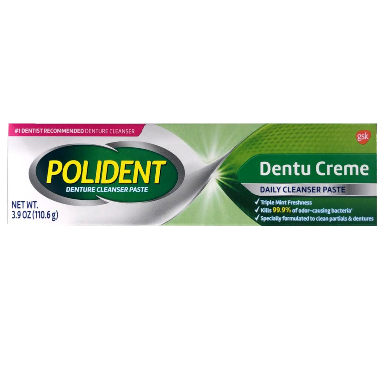 Polident Dentu-Cream Denture Cleansing Toothpaste - 3.9 Oz - wisermerchant