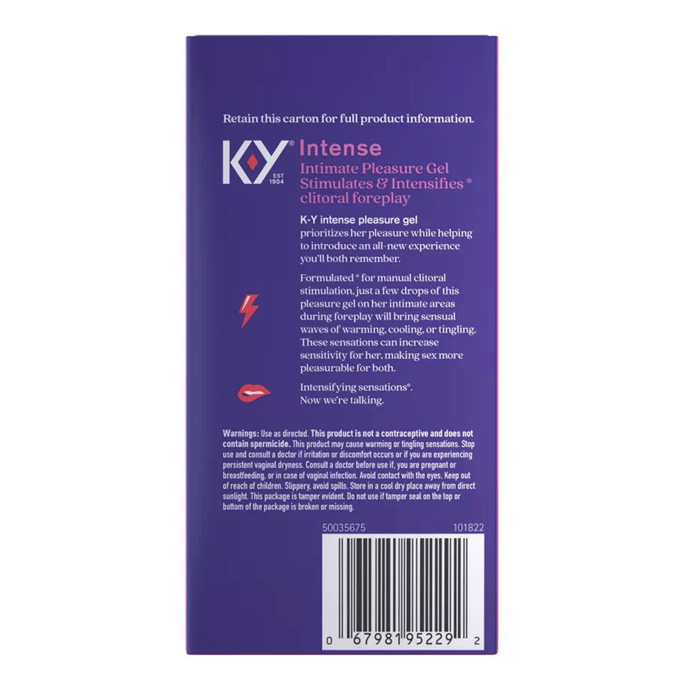 Ky Intense Pleasure Gel Stimulates And Intensifies - 0.34 Oz ...