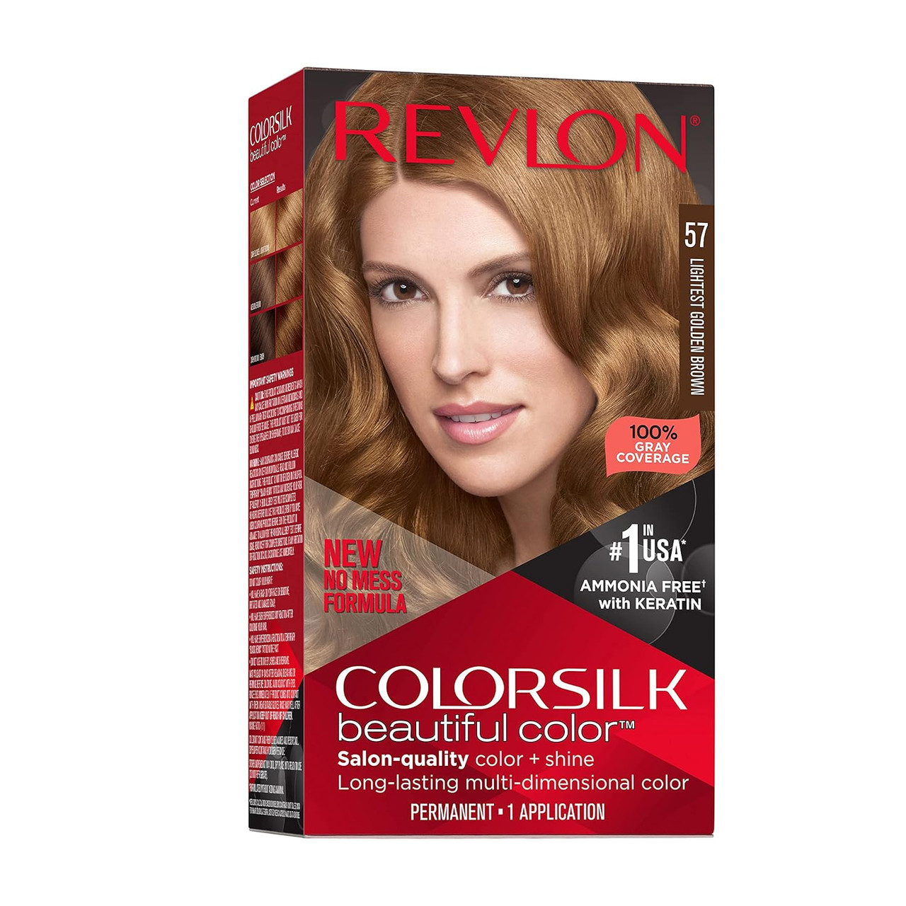 Revlon Colorsilk Beautiful Color Permanent Hair Color, 1ct