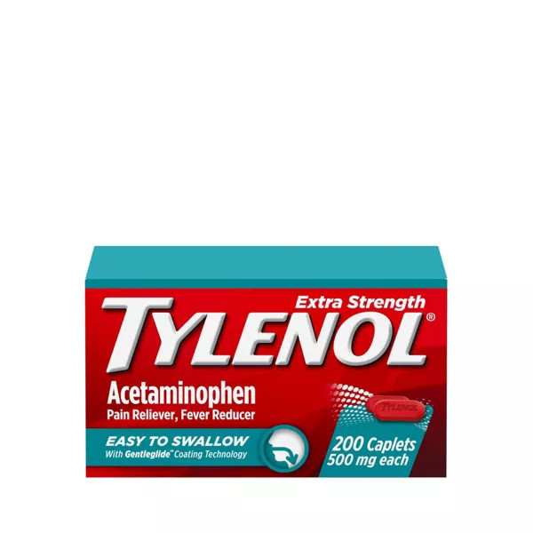 Tylenol Extra Strength Acetaminophen - Easy to Swallow Pain Reliever ...