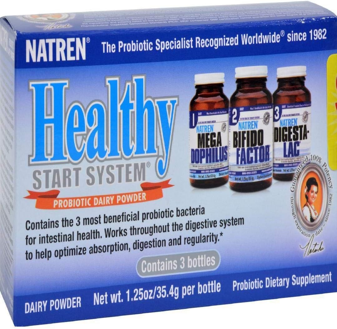 Natren Healthy Start System Probiotic Dairy Powder 3 Pack - wisermerchant