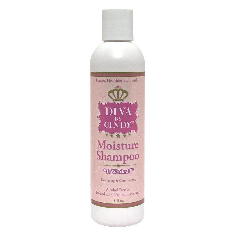 Diva By Cindy Moisture Shampoo for Cleansing and Moisturizing Hair, 8 ...