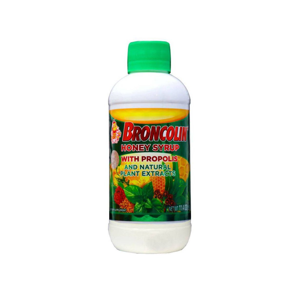 Broncolin Honey Syrup with Propolis and Natural Plant Extracts - 11.4 fl oz