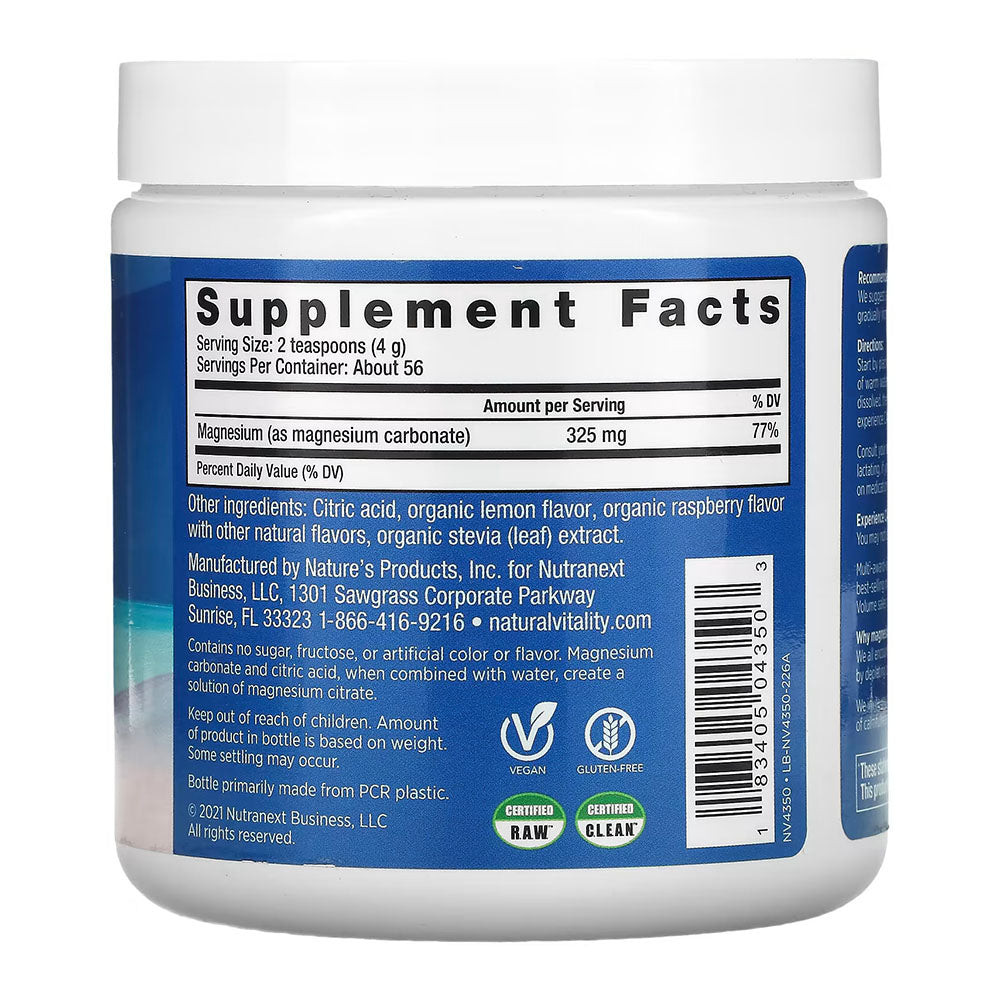 Natural Vitality Calm The Anti-Stress Drink Mix, Raspberry-Lemon - 8 Oz ...