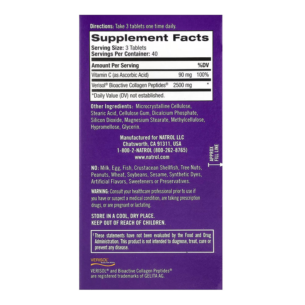 Natrol, Collagen Skin Renewal, 1 Each, 120 Tab - wisermerchant