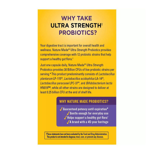 Nature Made Ultra Strength Probiotic Capsules, 25 Ea - wisermerchant