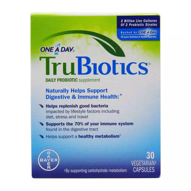Trubiotics Daily Probiotic Supplement Capsules 30 Capsules ...