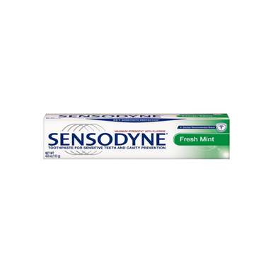 Sensodyne Fluoride Toothpaste, Maximum Strength, Fresh Mint 4 Oz ...