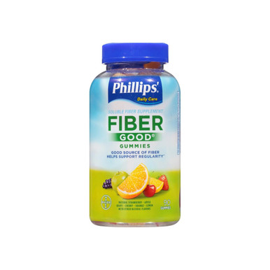 Phillips' Fiber Good Gummies, Assorted Flavors 90 Ea - wisermerchant