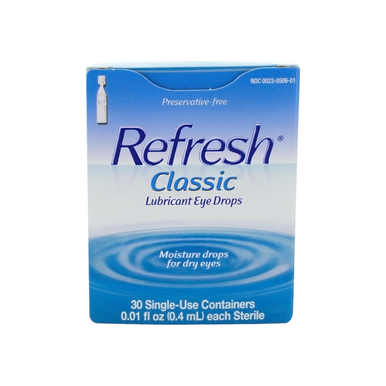 Refresh Classic Lubricant Eye Drops Single-Use Containers 30 Each ...