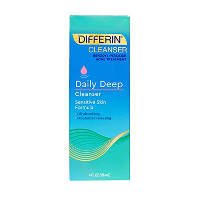 Differin Acne Face Wash - Benzoyl Peroxide - 4 Oz - wisermerchant