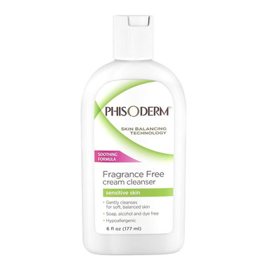 Phisoderm Cream Facial Cleanser For Sensitive Face Skin - 6 Oz ...