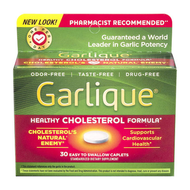 Garlique Standardized Supplement Caplets Support Cardiovascular Health ...