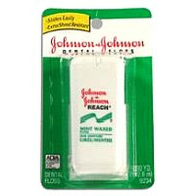 Johnson And Johnson Reach Dental Floss, Waxed Mint - 200 Yards (183 M ...