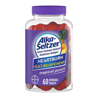 Alka-Seltzer Heartburn + Gas Reliefchews - 60 Count - wisermerchant