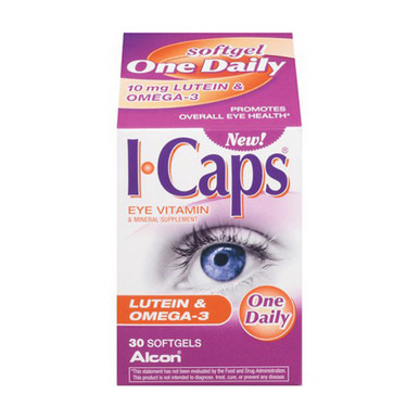 Icaps Lutein & Omega-3 Softgels 30 Soft Gels - wisermerchant