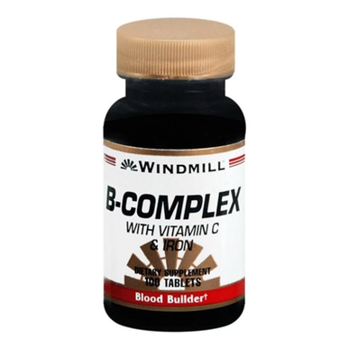 Windmill B-Complex Tablets With Vitamin C And Iron 100 Tablets ...