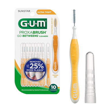 Gum Proxabrush Go-Betweens Interdental Brushes, Ultra Tight, Plaque ...
