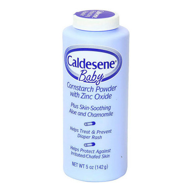 Caldesene Baby Diaper Rash Relief Cornstarch Powder, 5 Oz - wisermerchant