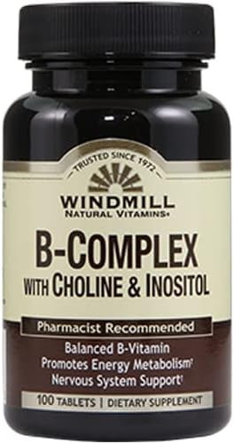 Windmill B-Complex with Choline and Inositol Tabs 100'S