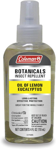 Coleman Insect Repellent Spray – Botanicals Non-DEET Lemon Eucalyptus ...