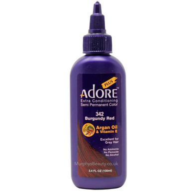Adore Plus Semi Permanent Hair Color Burgundy Red 342 100ml