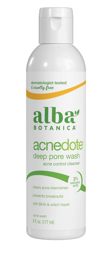 Alba Botanica Acne Dote Deep Pore Wash, 6 Oz - wisermerchant