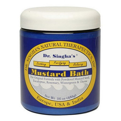 Dr. Singhas Natural Therapeutics Mustard Bath for Detoxifying Soak, 16 ...