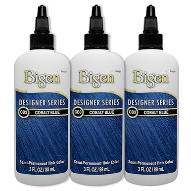 Bigen Cobalt Blue Semi Permanent Hair Color Designer Series, 3 Oz ...