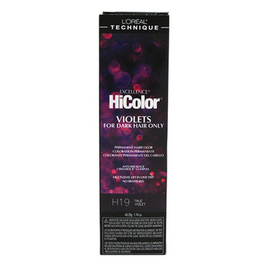 Loreal Excellence Hicolor H19 True Violet - 1.74 oz - wisermerchant