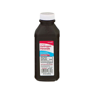 Leader Hydrogen Peroxide 3% Solution - 8 fl oz