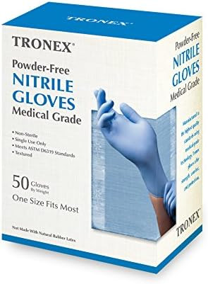 Tronex Nitrile Disposable Gloves Powder-Free Unisize - 50 Pack
