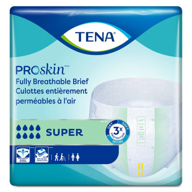 TENA Super Tab Closure Adult Heavy Absorbency Brief Medium - 56 Ct