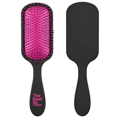 CONAIR The Knot Dr. The Pro Wet & Dry Detangler Hair Brush With Pink ...