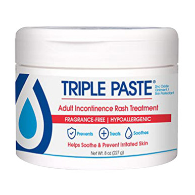 Triple Paste Adult Incontinence Rash Treatment - 8 Oz - wisermerchant