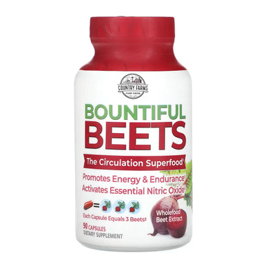 Country Farms Bountiful Beets Capsules for Circulation and Energy ...