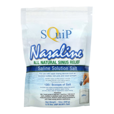 Nasaline, Saline Solution Salt, 1 Each, 12 Oz - wisermerchant