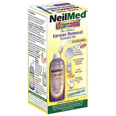 Neilmed Clearcanal Ear Wax Removal Complete Kit 2.5Oz (75Ml ...