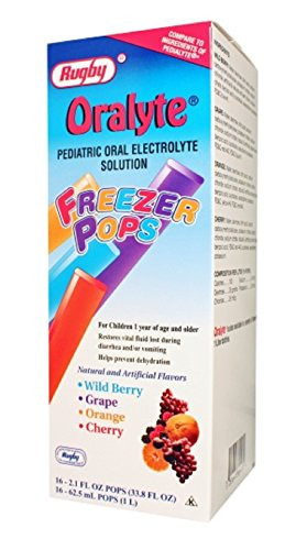 Rugby Oralyte Freeze Pops 16 Pops - wisermerchant