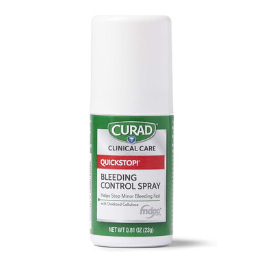 Curad Quickstop Blood Clotting Spray for Rapid Bleeding Control, 1.69 ...