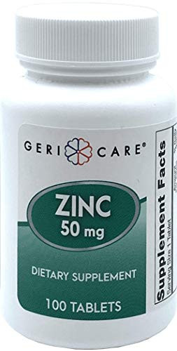 Zinc Sulfate Supplement Gericare Brand 220 Mg, 100 Tablets, 12 Count ...