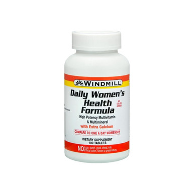 Windmill Daily Women'S Health Formula Multivitamin Tablets 100 Tablets ...