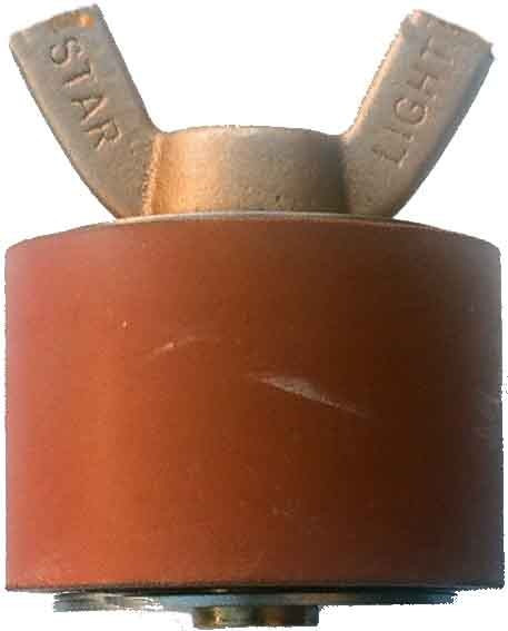 S-22-BW: 2-3/4" Brass Insert Plug With Brass Wing Nut For 2-1/2" PVC ...