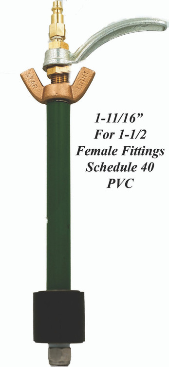 XO-15-BW: 1-11/16" Long Inducer for 1-1/2" Slip Fitting-Brass Wing Nut ...