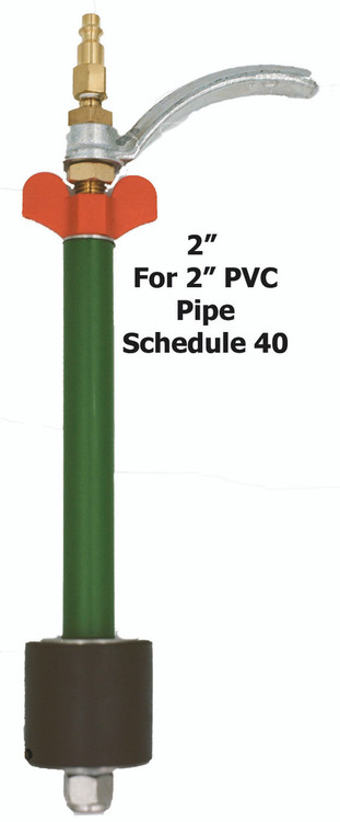 XO-17-NW: 2" Long Inducer for 2" PVC Pipe-Nylon Wing Nut