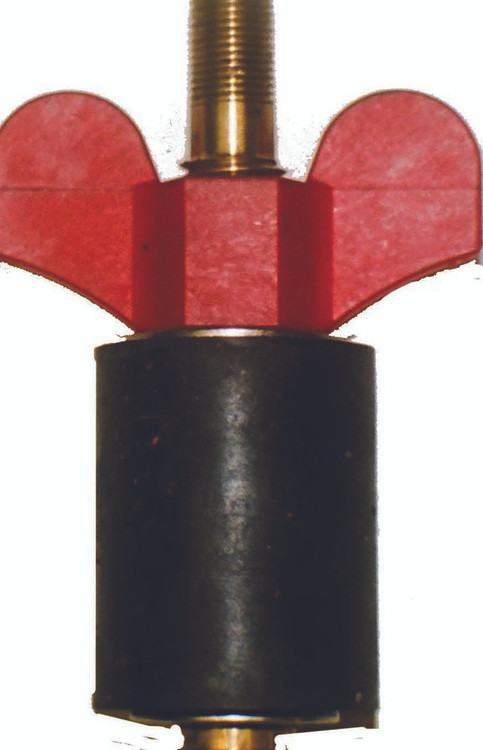 SO-4-NW: 1-1/4" Short Inducer Plug for 1-1/4" PVC Pipe-Nylon Wing Nut