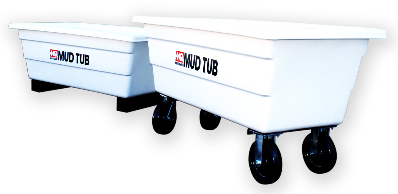 MUDTUBW Mortar Tub with Wheels, 10 cu. ft. - Construction Materials Group