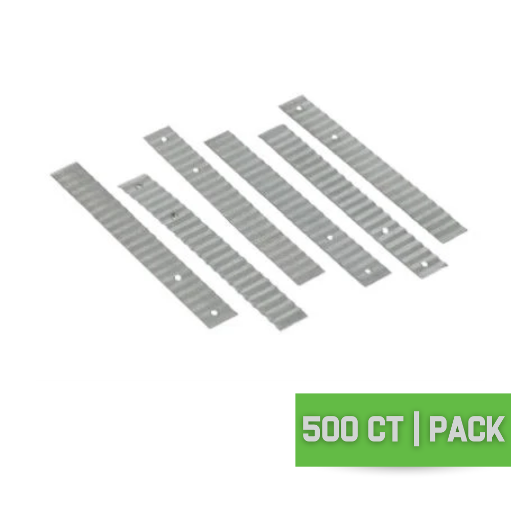 Galvanized Wall Ties 28 Gauge, 500 Count - Construction Materials Group