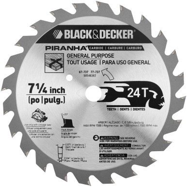 Piranha Saw Blade 7-1/4" 24T - Construction Materials Group