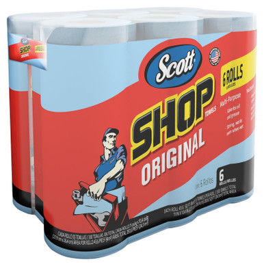 Scott Shop Towels Blue, 6-Pack - Construction Materials Group